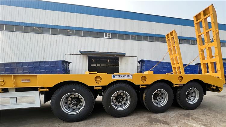 4 Axle 100 Ton Low Loader Truck Trailers for Sale In Uganda Kampala