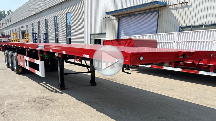 3 Axle 40 foot Platform Semi Trailers for Sale In Kampala Uganda