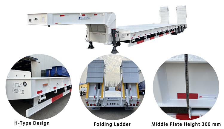 Tri Axle Low Loader Truck for Sale In Uganda Kampala