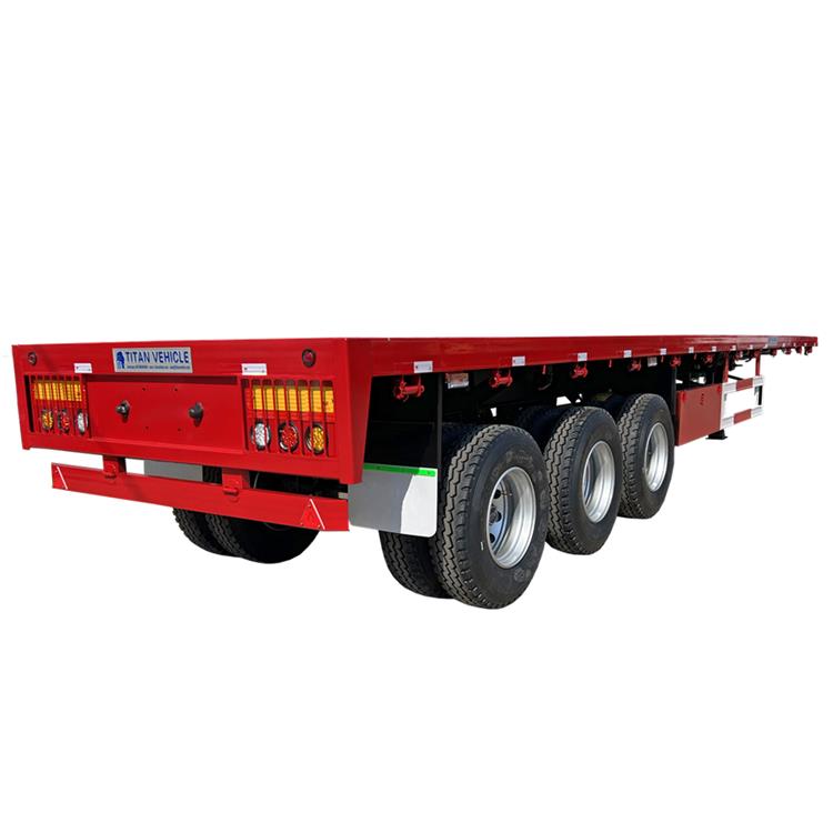 3 Axle 40 foot Platform Semi Trailers for Sale In Kampala Uganda